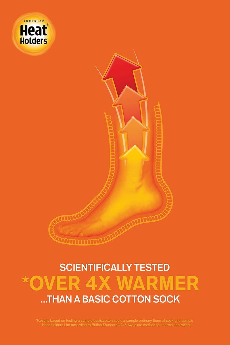 HEAT HOLDERS Lite Thermal Mens Sock - 3 Pair Bundle