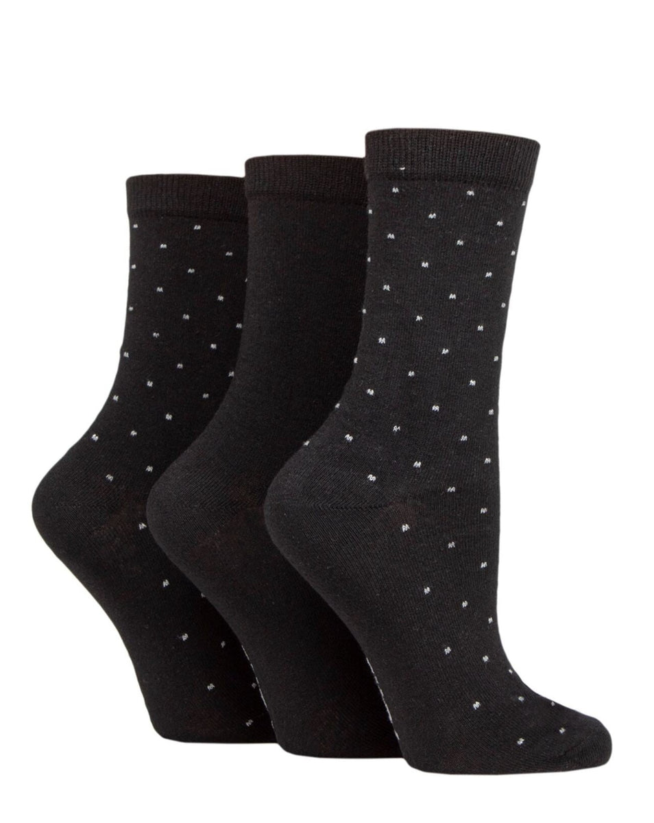 TORE 3Pk 100% Recycled Classic Pin Dot Socks-Women's