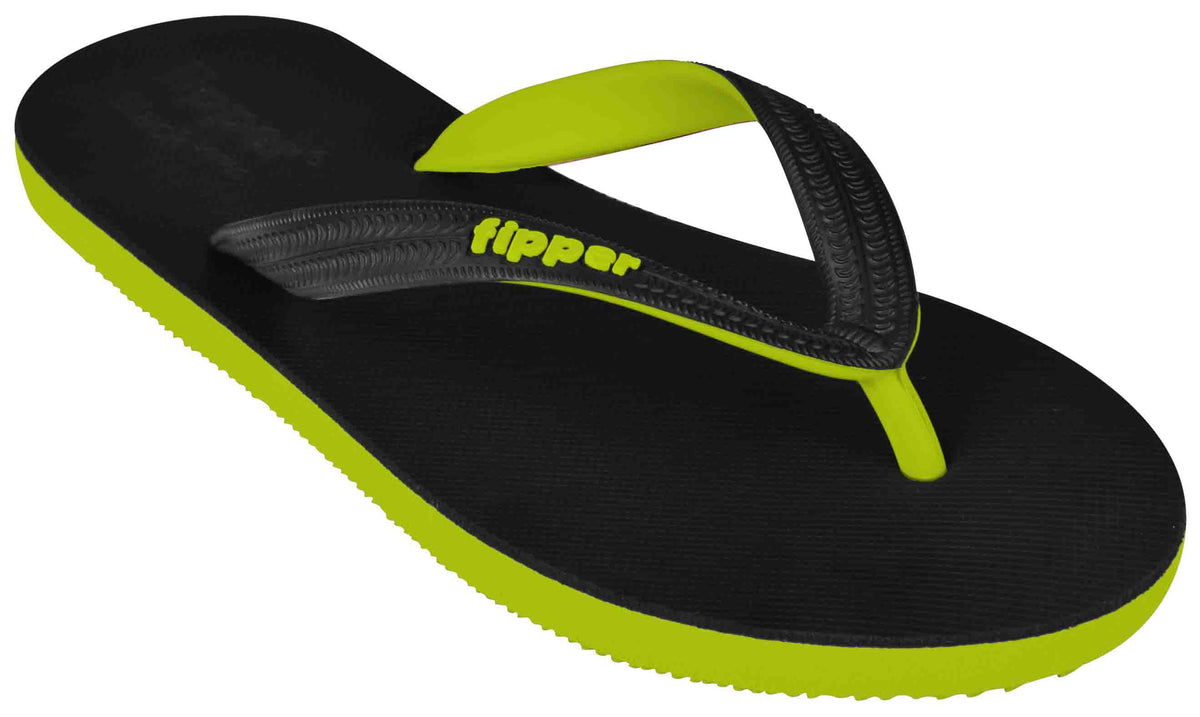 Fipper Black Series Natural Rubber Thongs - Mens