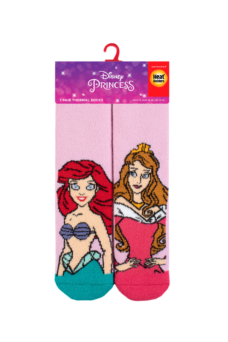 HEAT HOLDERS Lite Licensed Disney Character Socks -Ariel and Princess-