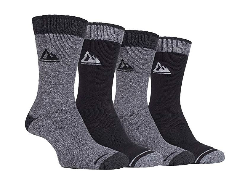 STORM BLOC 4Pk Performance Crew Socks-Mens 6-11